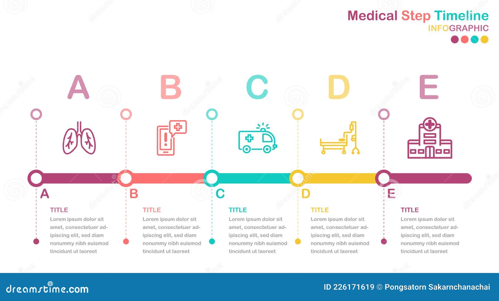 Medical, Timeline Nfographic Templates. Cartoon Vector | CartoonDealer ...