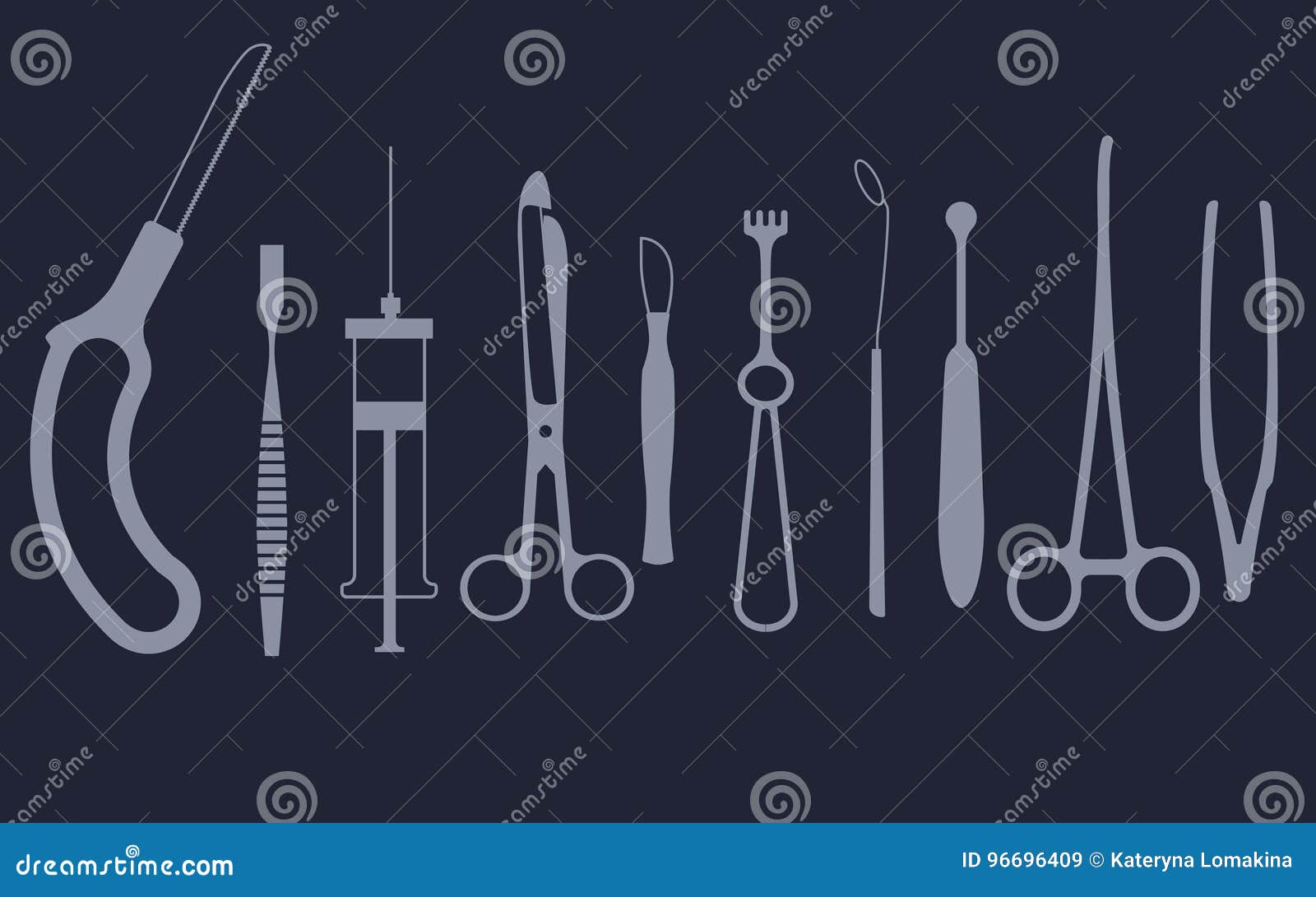 Medical tools set stock vector. Illustration of care - 96696409