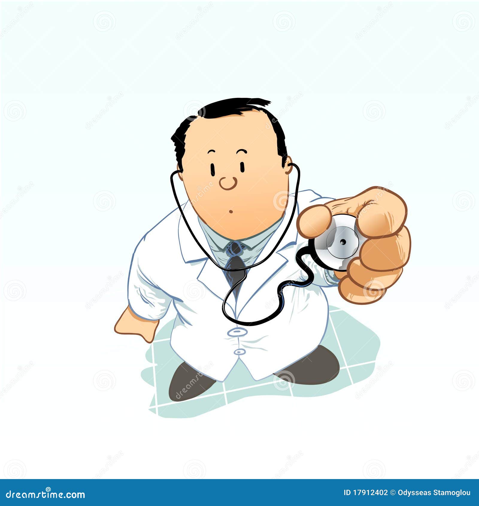 Medical Toons - Doctor Writing Cartoon Vector | CartoonDealer.com #17912397