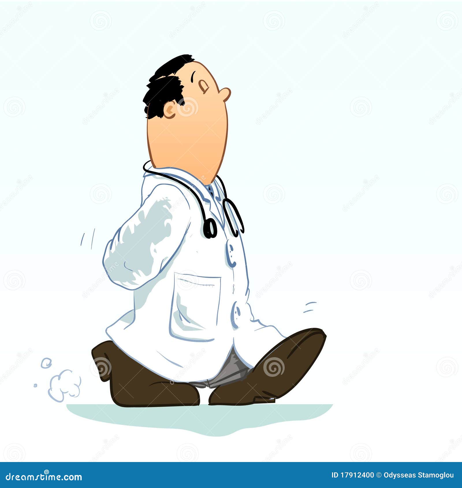 Medical Toons - Doctor Writing Cartoon Vector | CartoonDealer.com #17912397