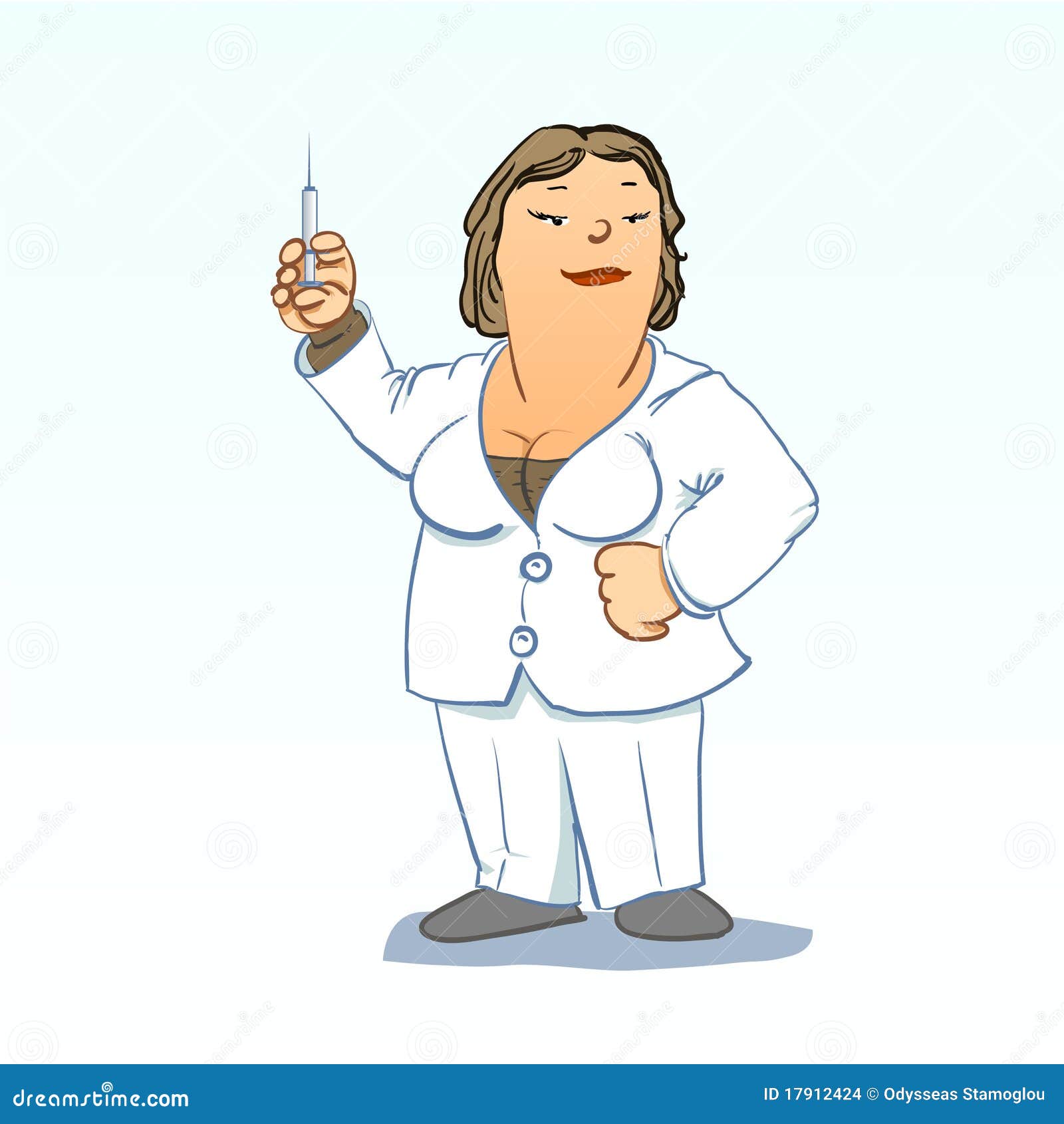 Medical Toons - Doctor Writing Cartoon Vector | CartoonDealer.com #17912397