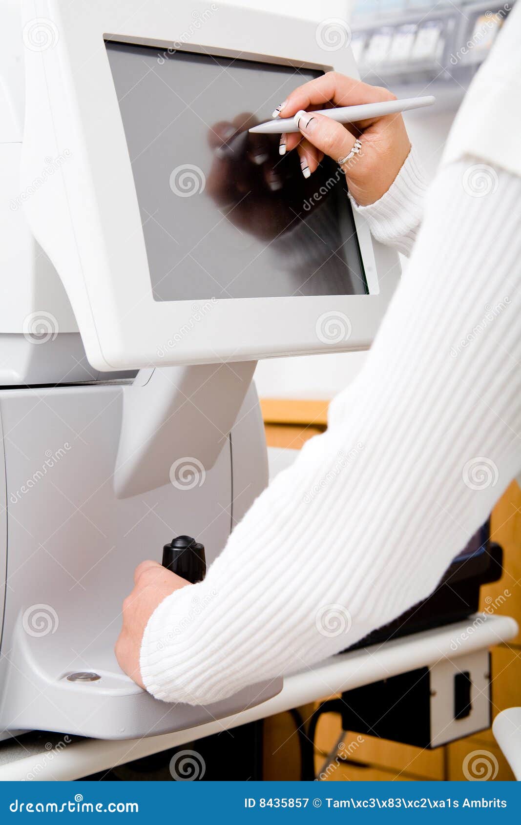 Medical Touchscreen Instrument Stock Image - Image of plastic, doctor ...