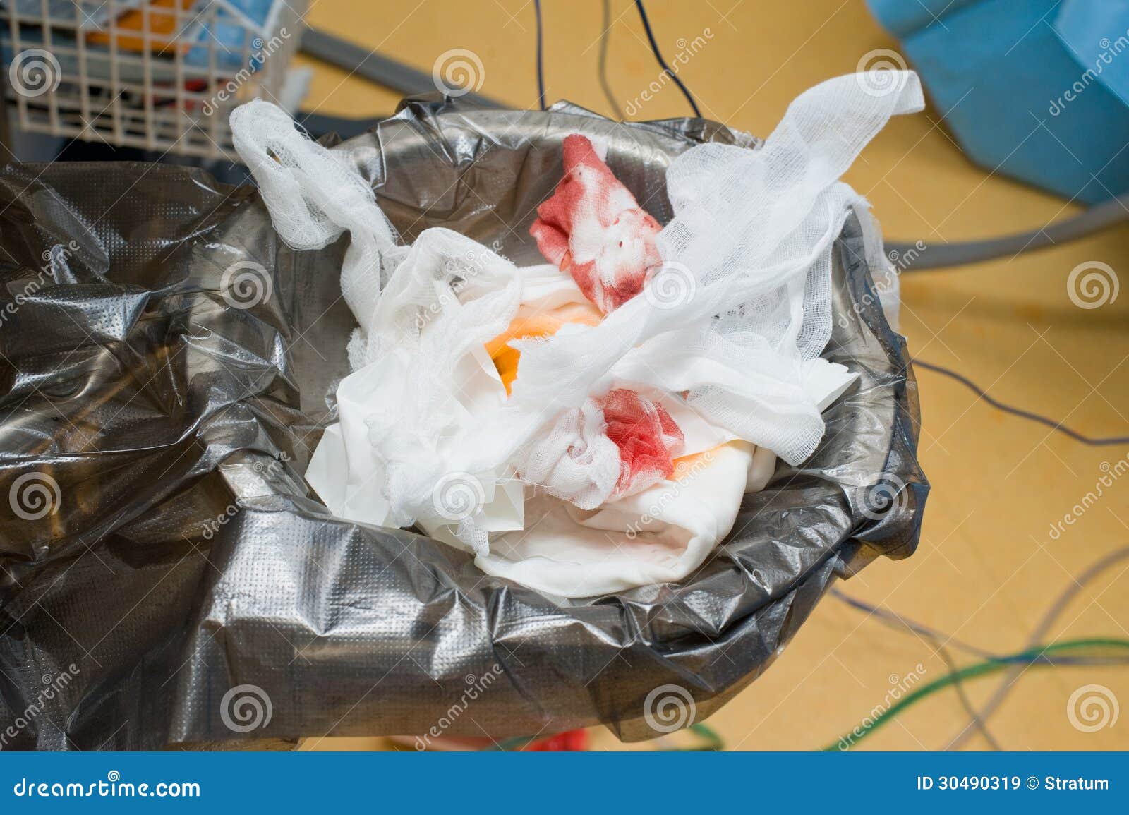 Medical trash stock image. Image of bandage, surgery - 30490319