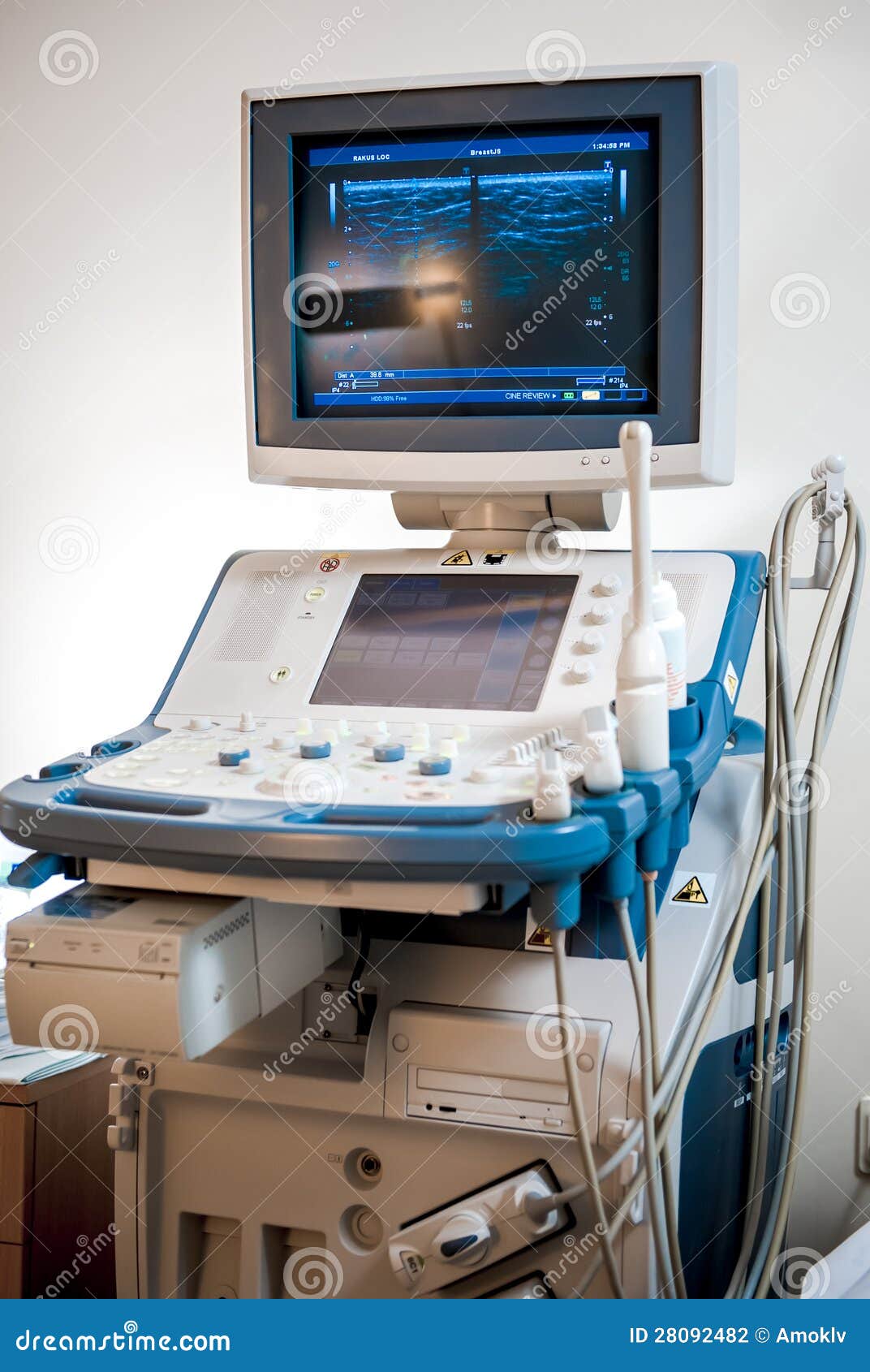 Medical Ultrasonography Machine Stock Photo - Image of health, scanning ...