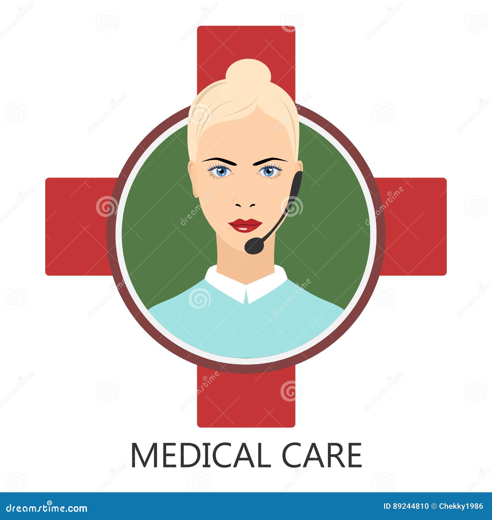 Medical user support stock vector. Illustration of life - 89244810