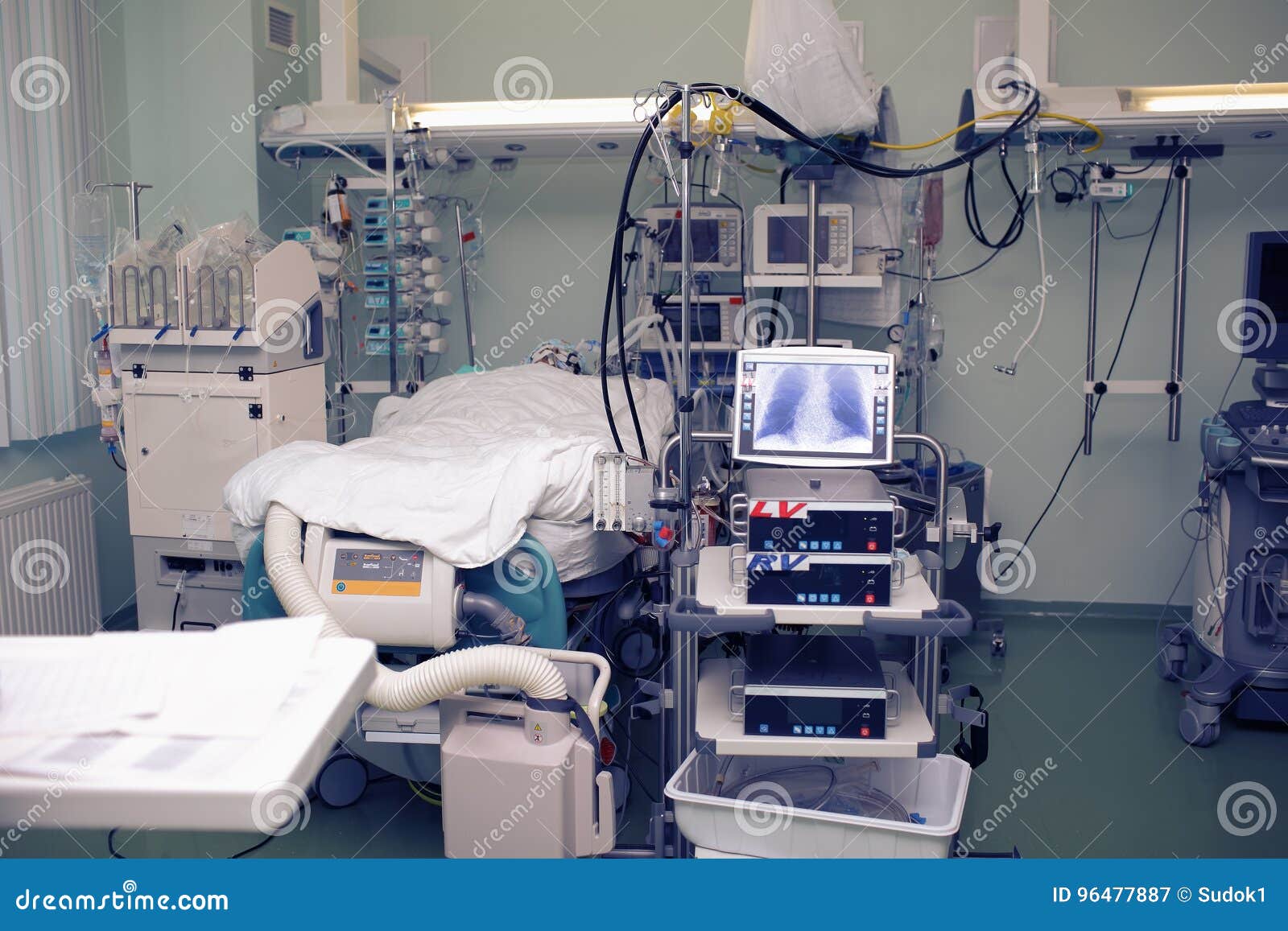 Medical Utilities in the Hospital Ward Stock Image - Image of industry ...