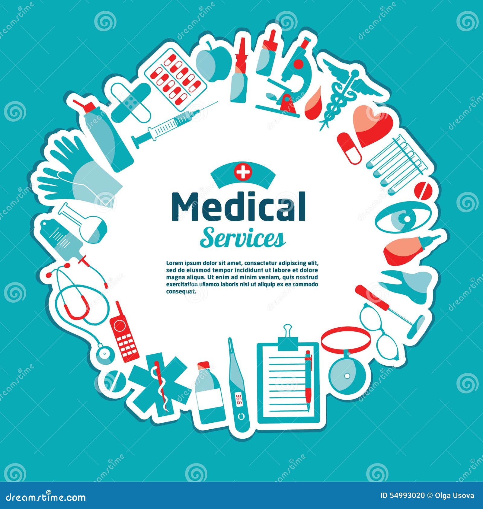 Medical Vector Illustration of Tools. Stock Vector - Illustration of ...