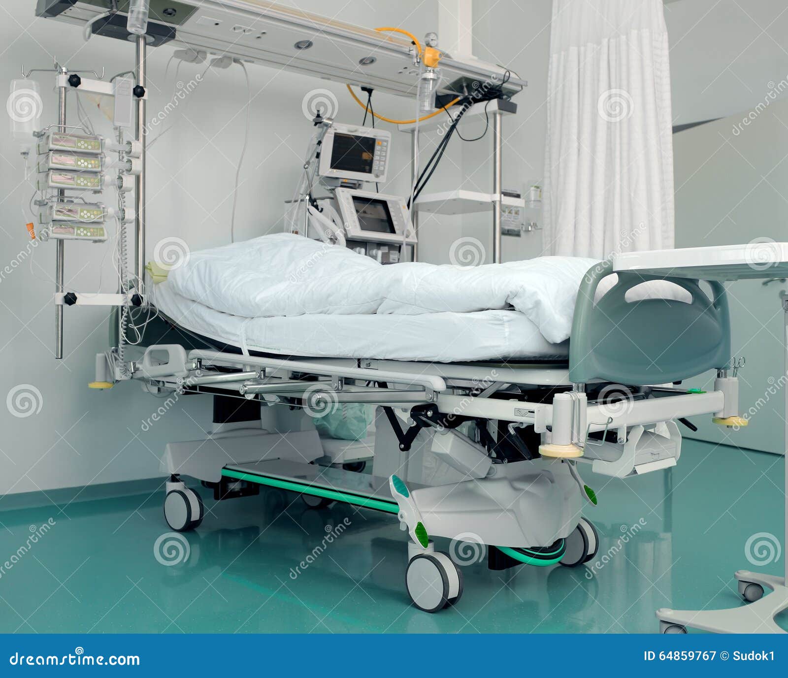 Medical Ward with Modern Equipment Stock Image - Image of chamber ...
