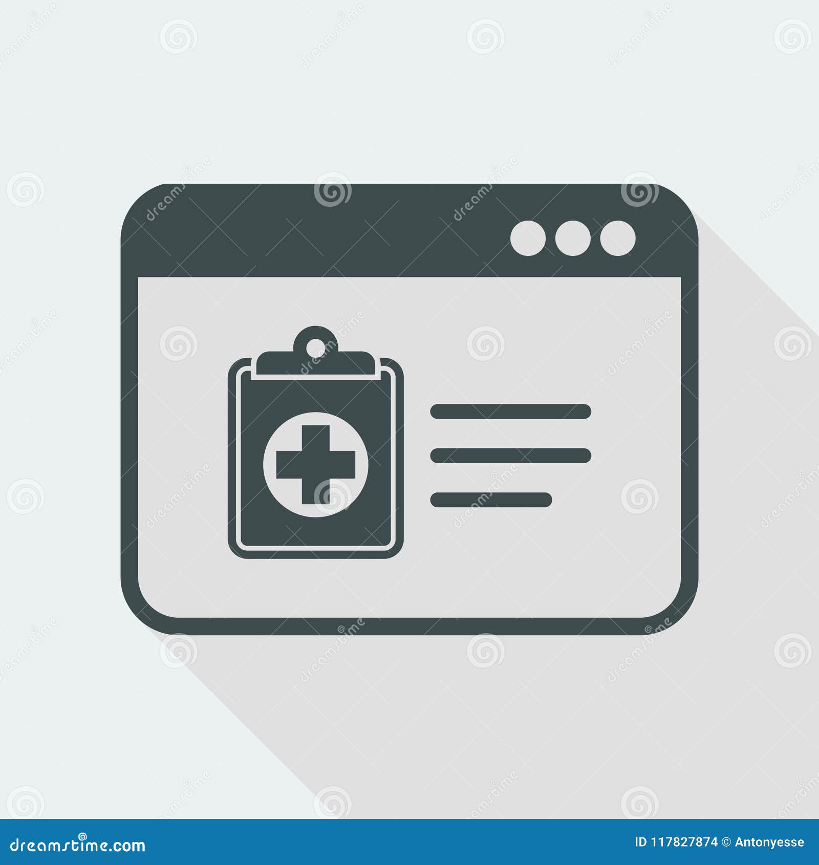 Medical Web Services - Vector Flat Icon Stock Vector - Illustration of ...