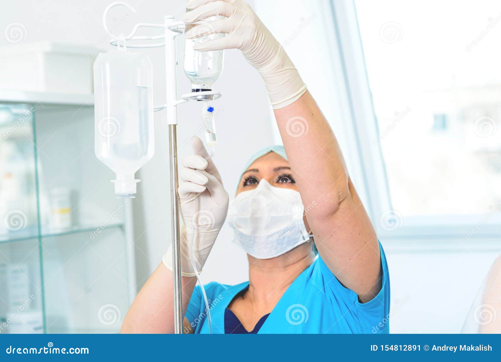 Set Up the Installed Drip System Stock Image - Image of healthcare ...