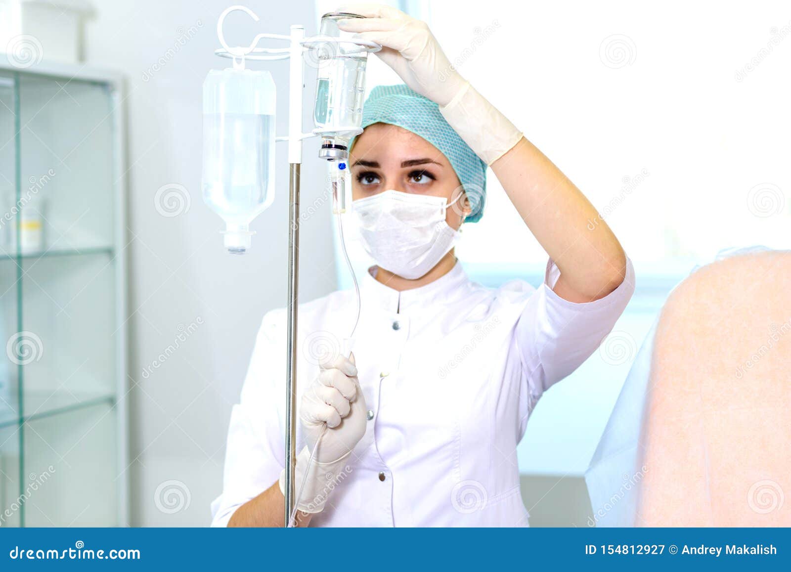 Set Up the Installed Drip System Stock Image - Image of health, female ...