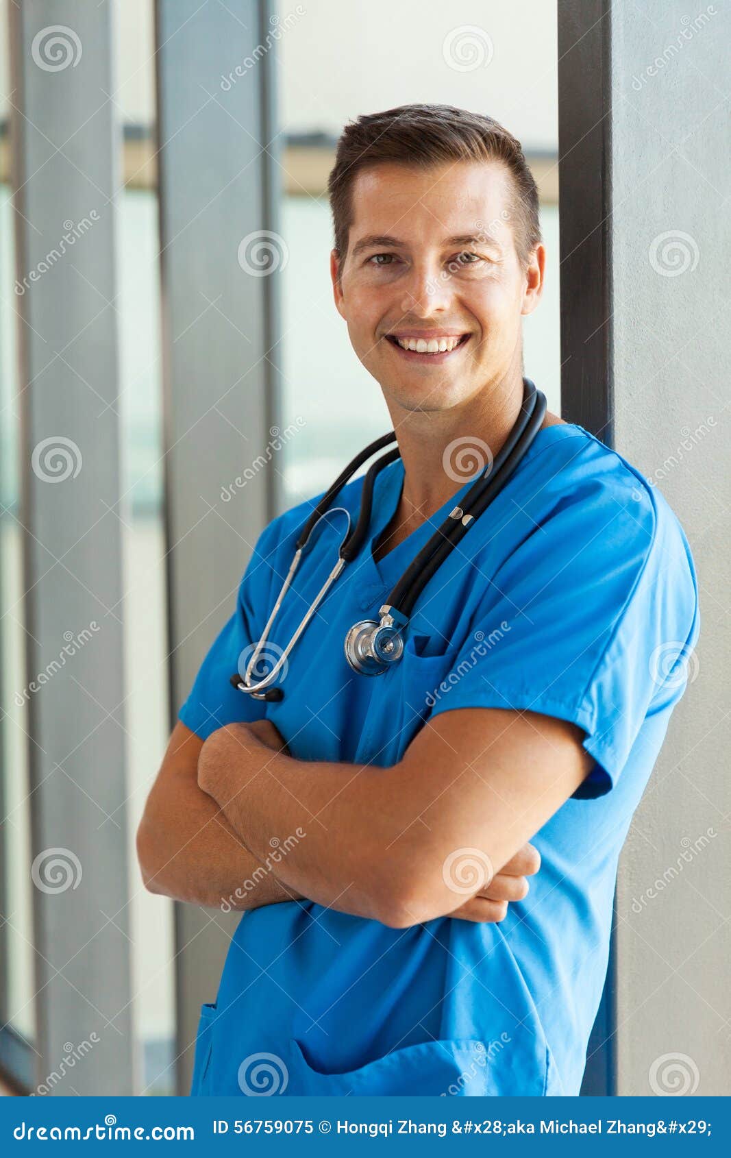 Medical worker portrait stock image. Image of medical - 56759075