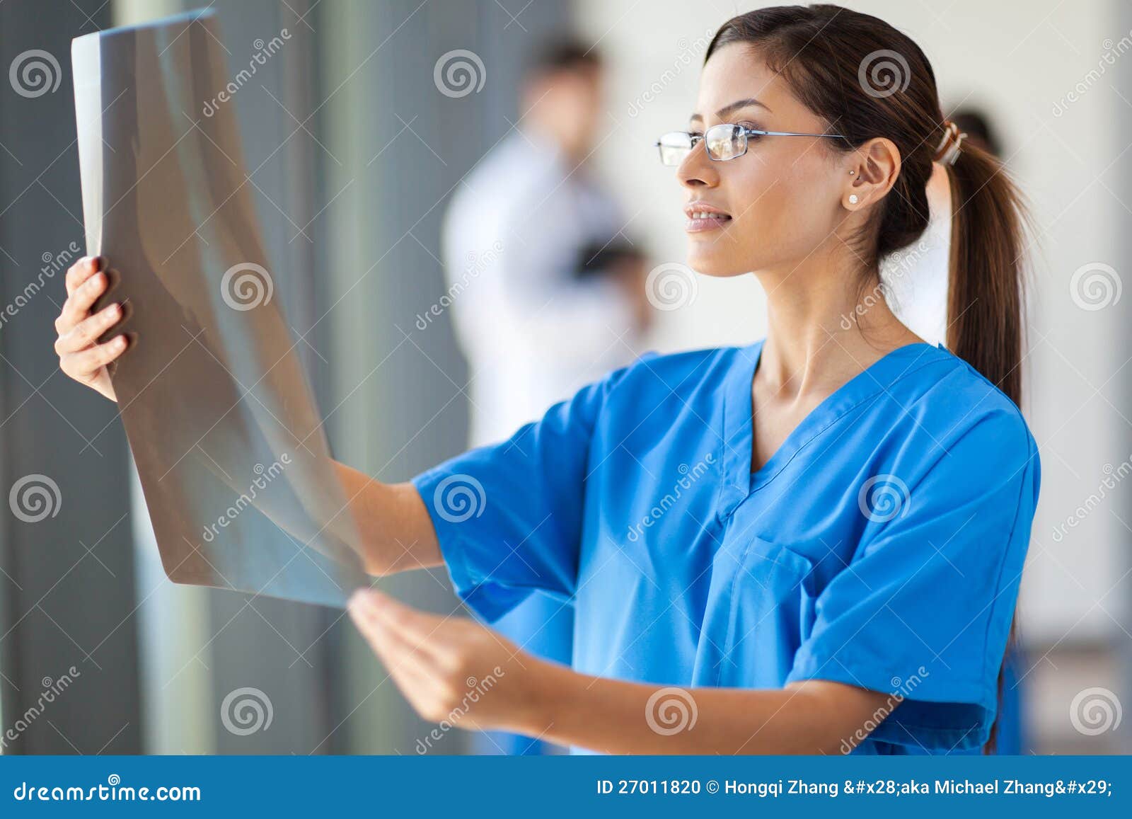Medical worker x-ray stock photo. Image of happy, film - 27011820