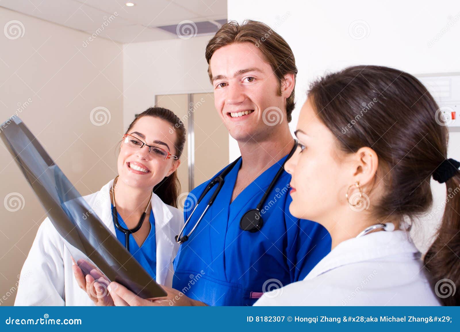 Medical workers stock image. Image of film, hold, happy - 8182307