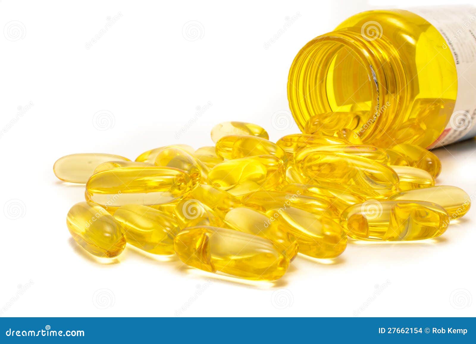 Medical Yellow Pills Isolated Stock Photo - Image of pill, capsule ...