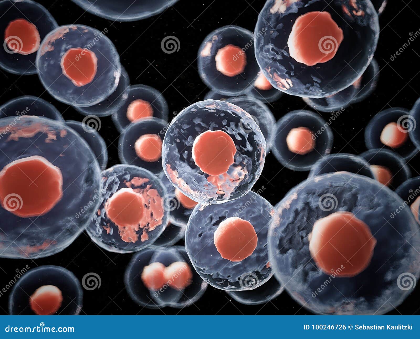 Some generic cells stock illustration. Illustration of rendering ...