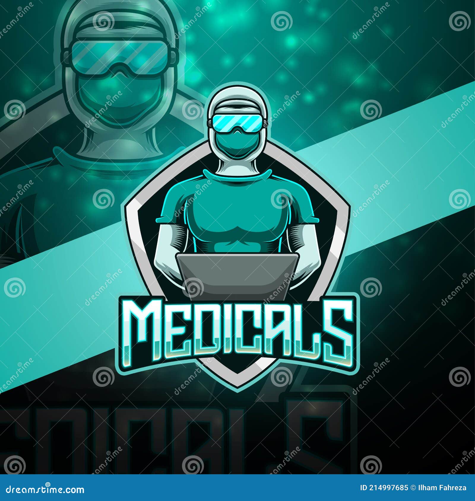 Medicals Esport Mascot Logo Design Stock Vector - Illustration of ...