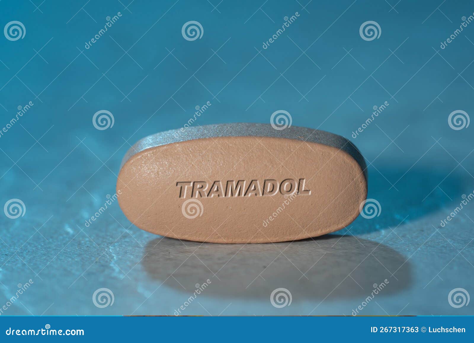 Medicamento Tramadol Medicamento Para Comprimidos Ob Azul Imagem de ...