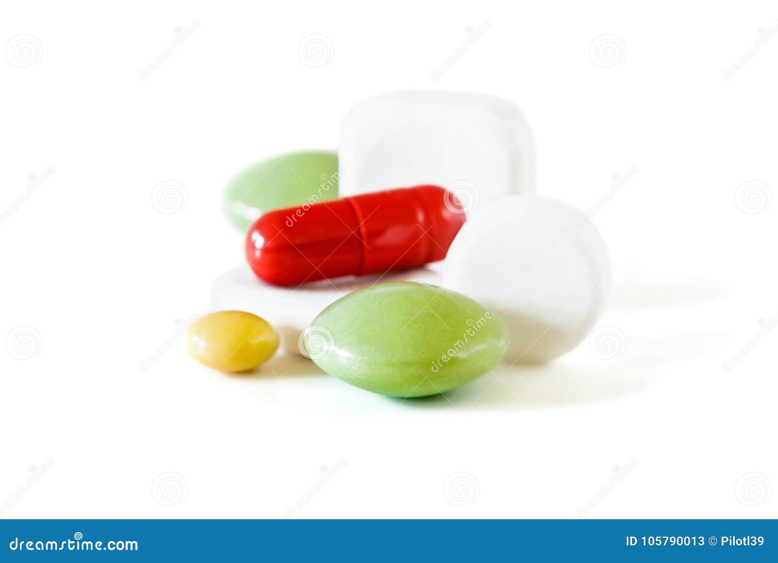 Medicines in tablets stock image. Image of healthy, dose - 105790013
