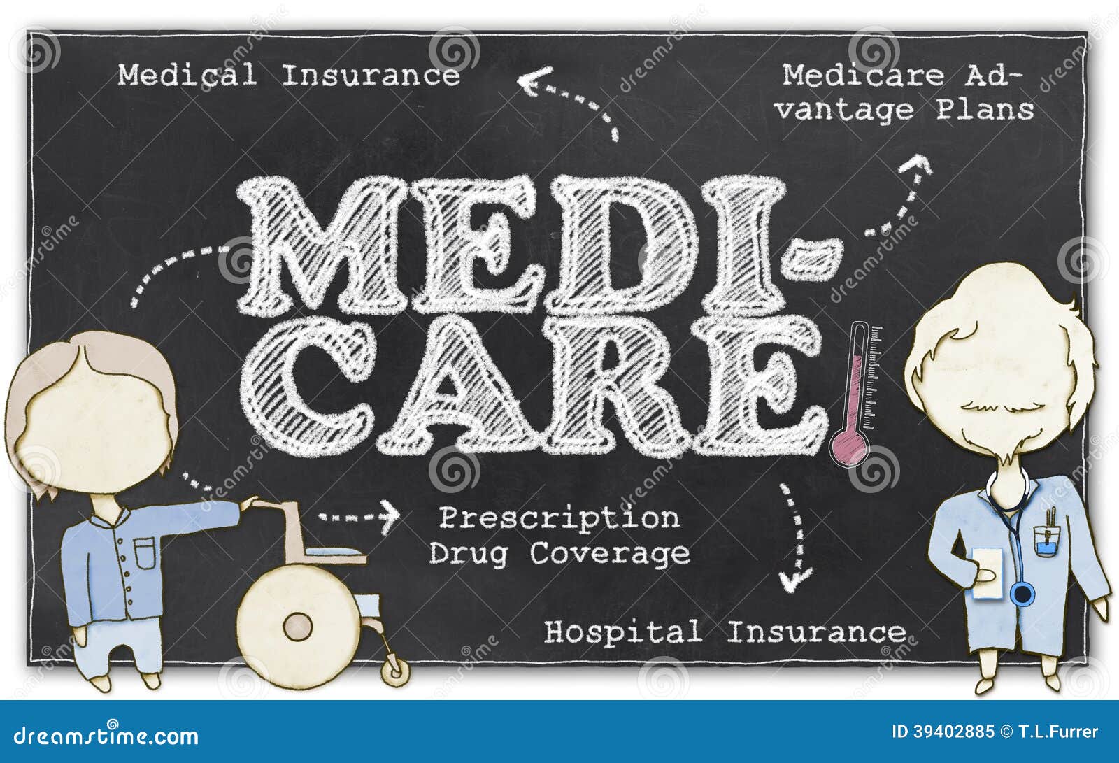 Medicare with Clipping Path Stock Illustration - Illustration of access ...