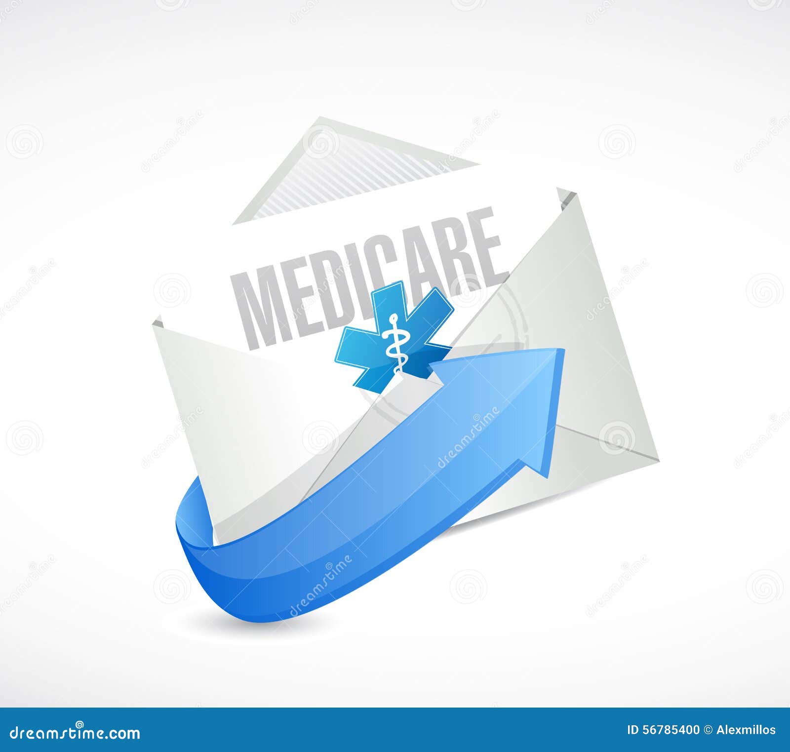 Medicare Email Sign Concept Illustration Stock Illustration ...