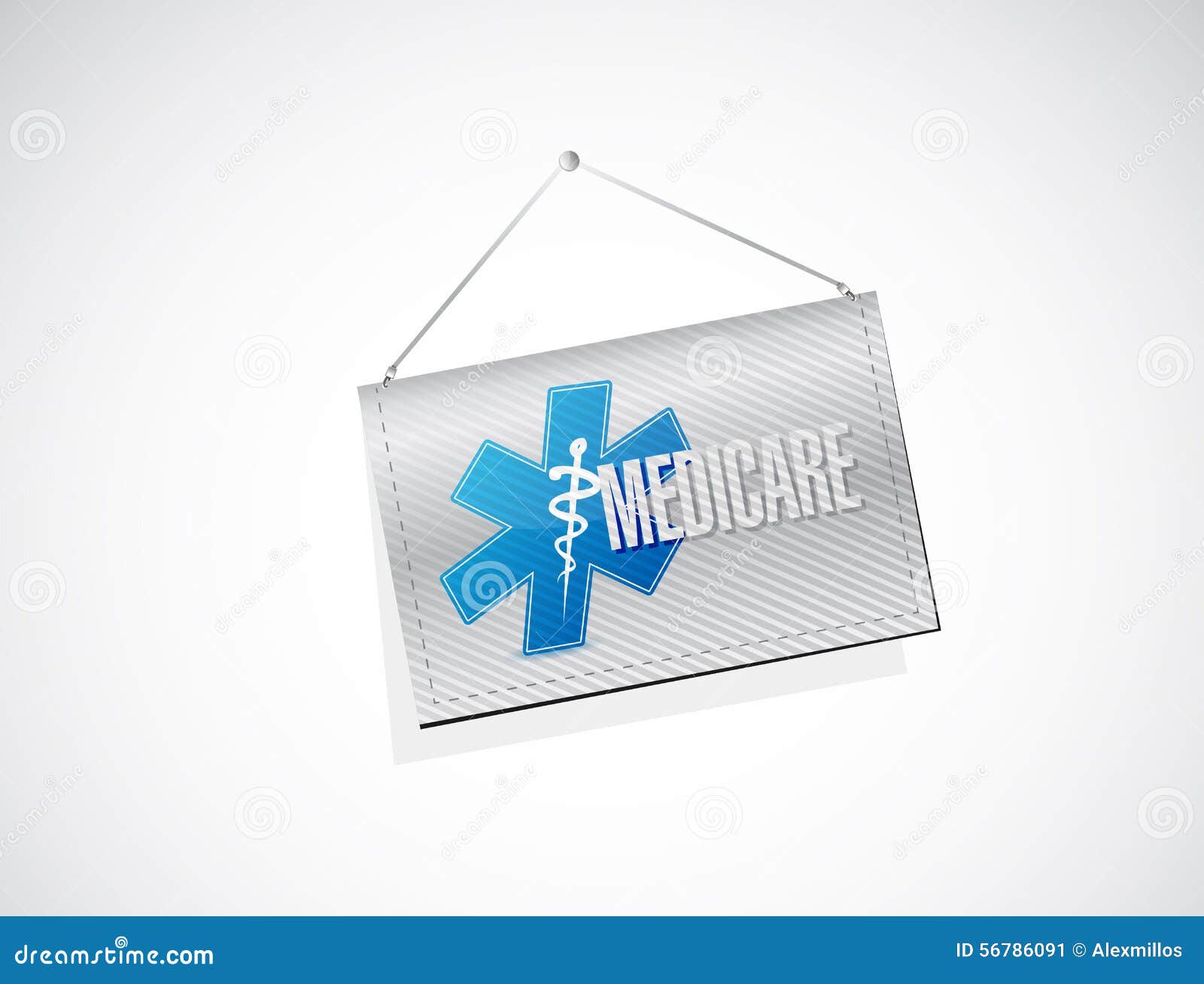 Medicare Hanging Sign Illustration Design Stock Illustration ...