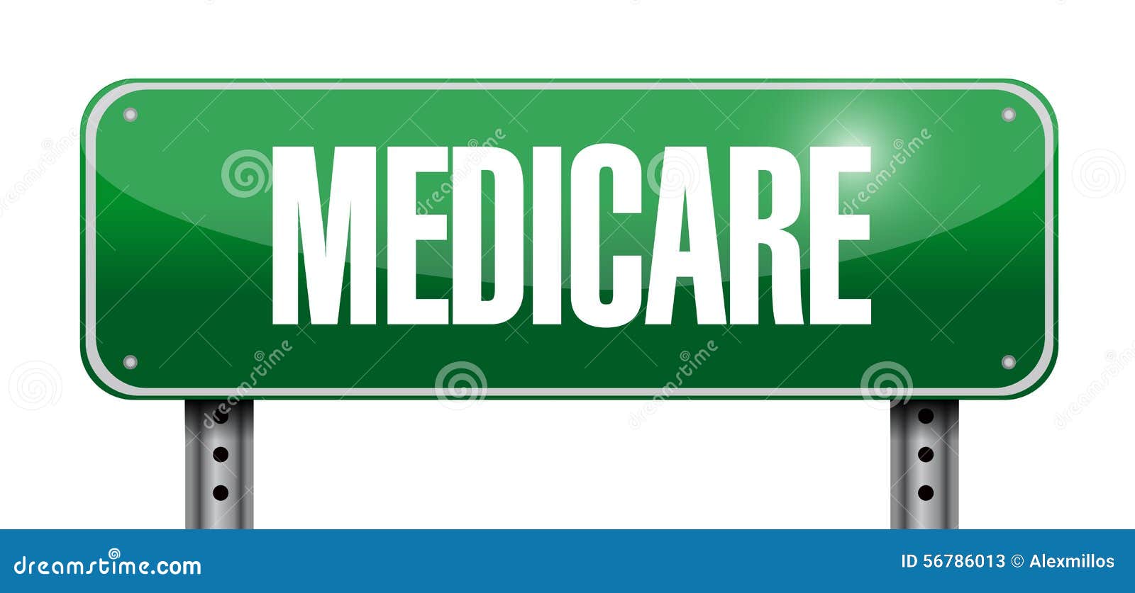 Medicare Road Sign Illustration Design Stock Illustration ...