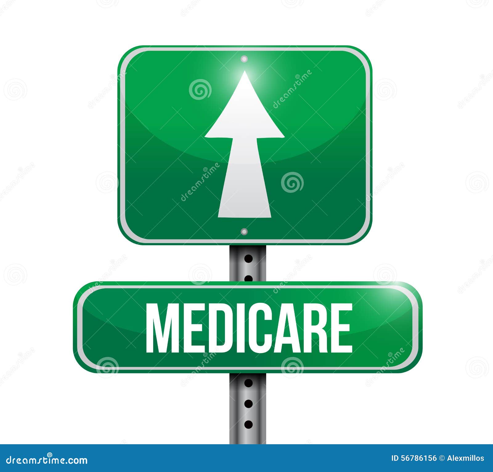 Medicare Road Sign Illustration Design Stock Illustration ...