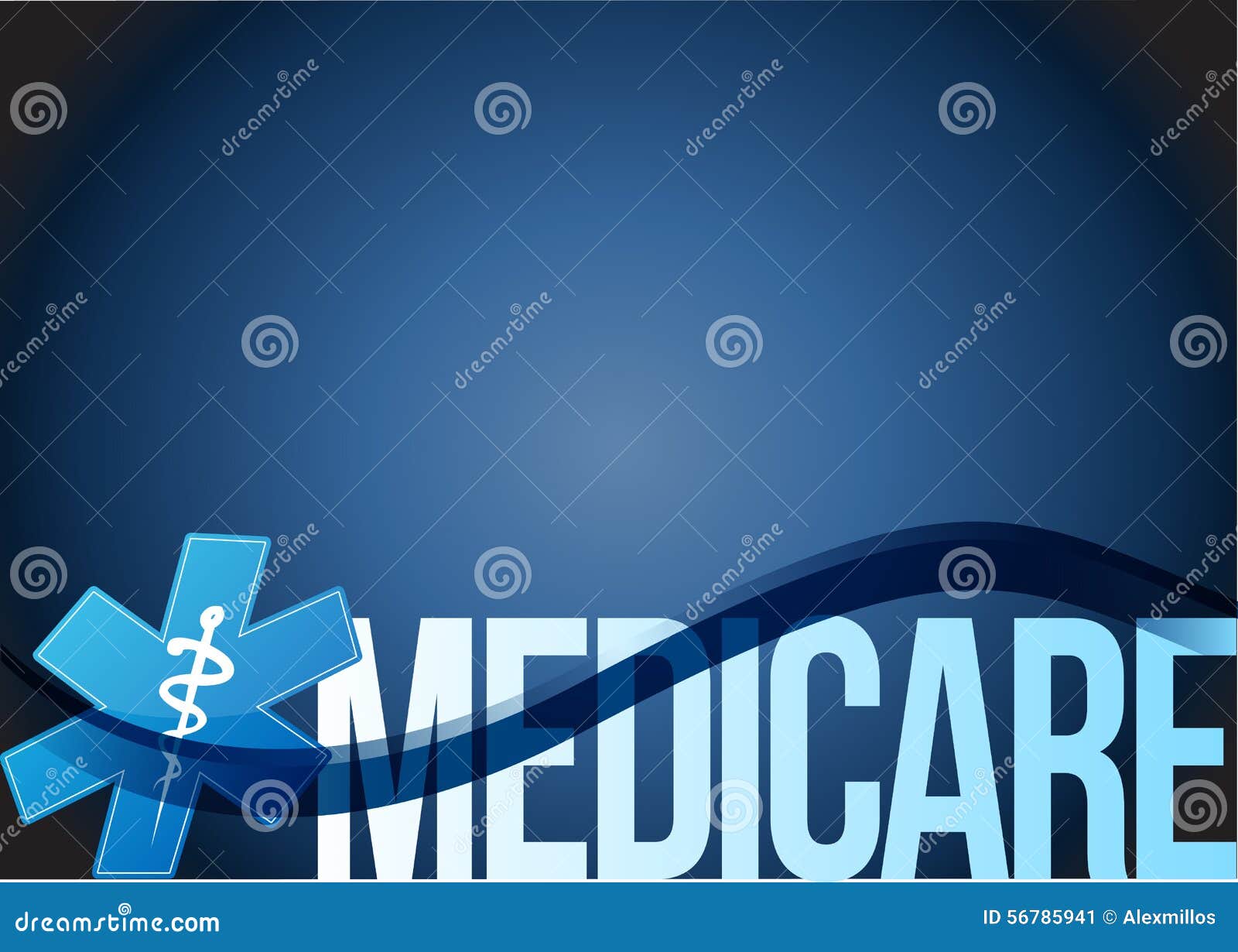 Medicare Sign Concept Illustration Design Stock Illustration ...