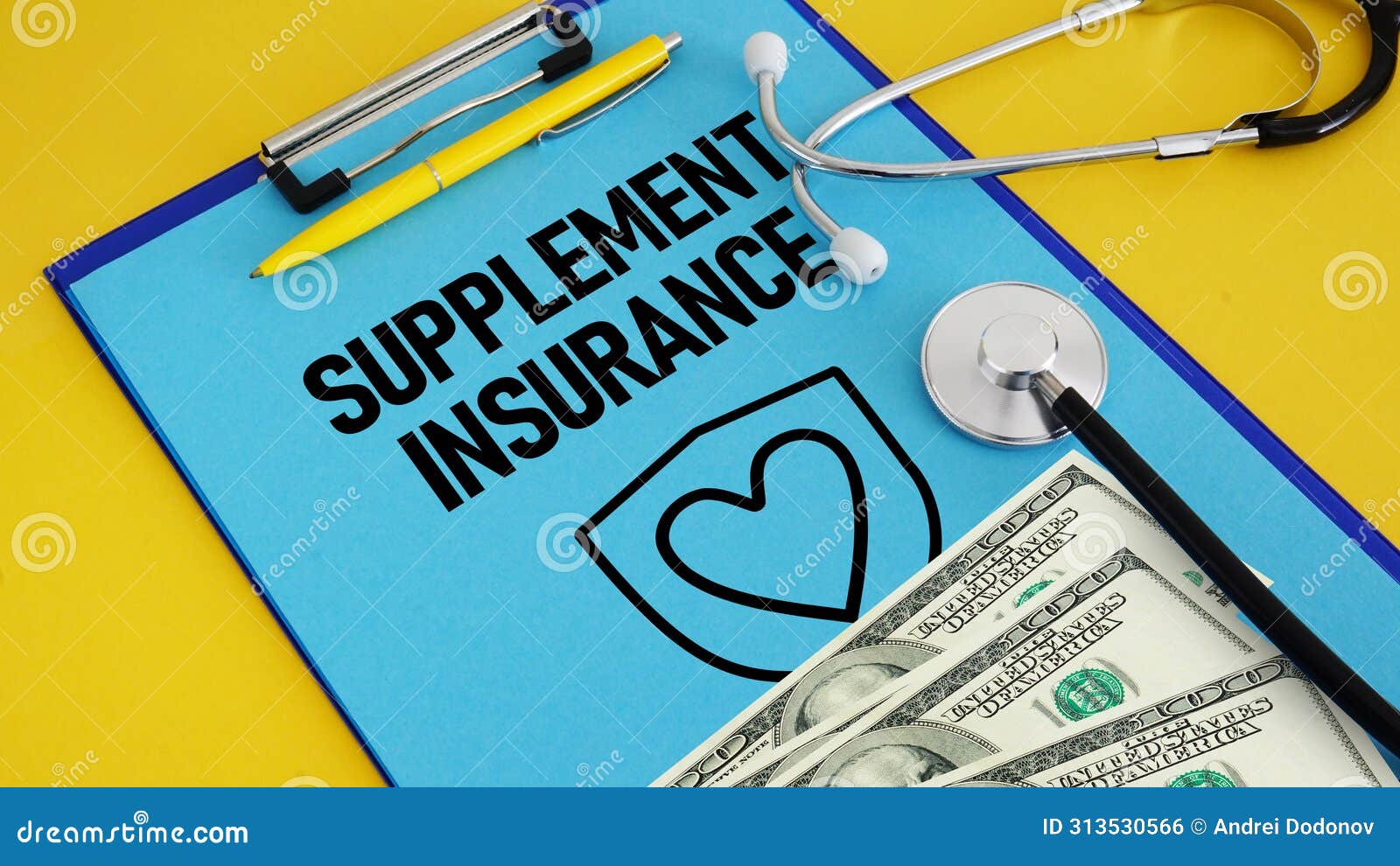 Medicare Supplement Insurance is Shown Using the Text Stock Photo ...
