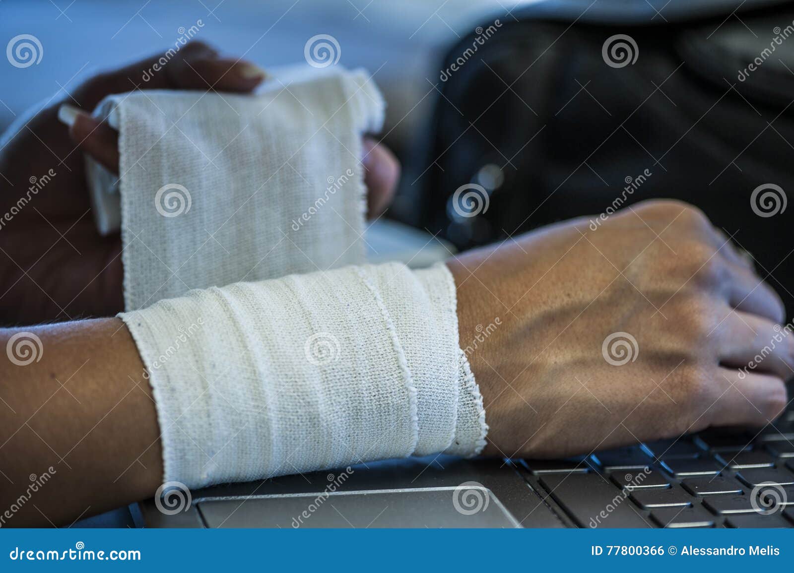 Medication and bandage stock photo. Image of bandaging - 77800366