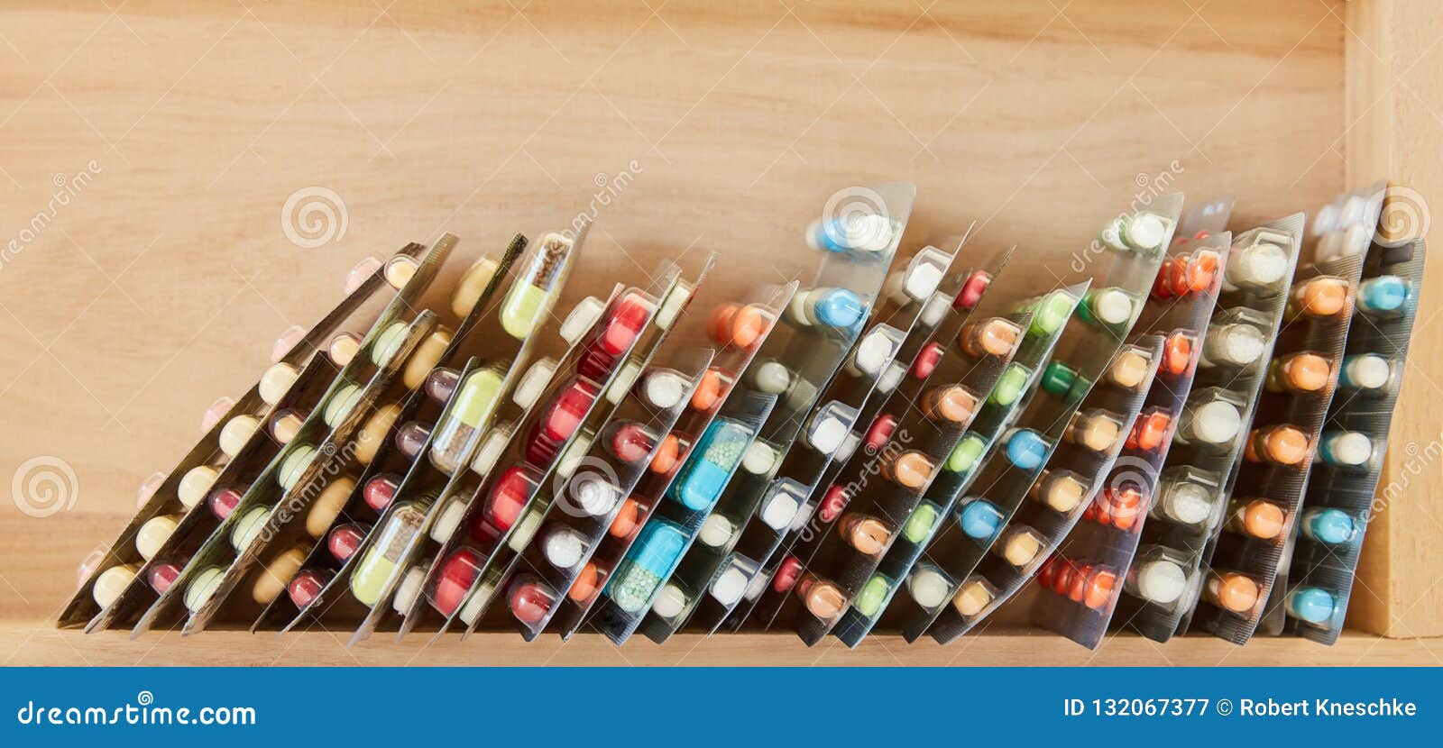 Medication in Blister Packaging Header Stock Image - Image of pharmacy ...