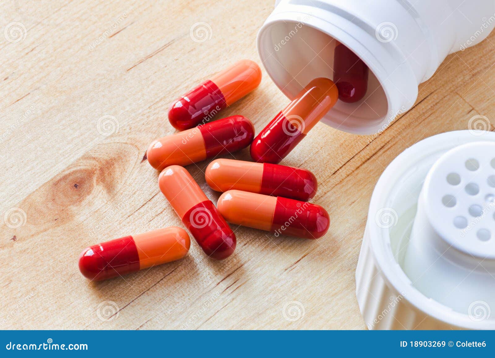 Medication - Bottle with Capsules Stock Image - Image of ...