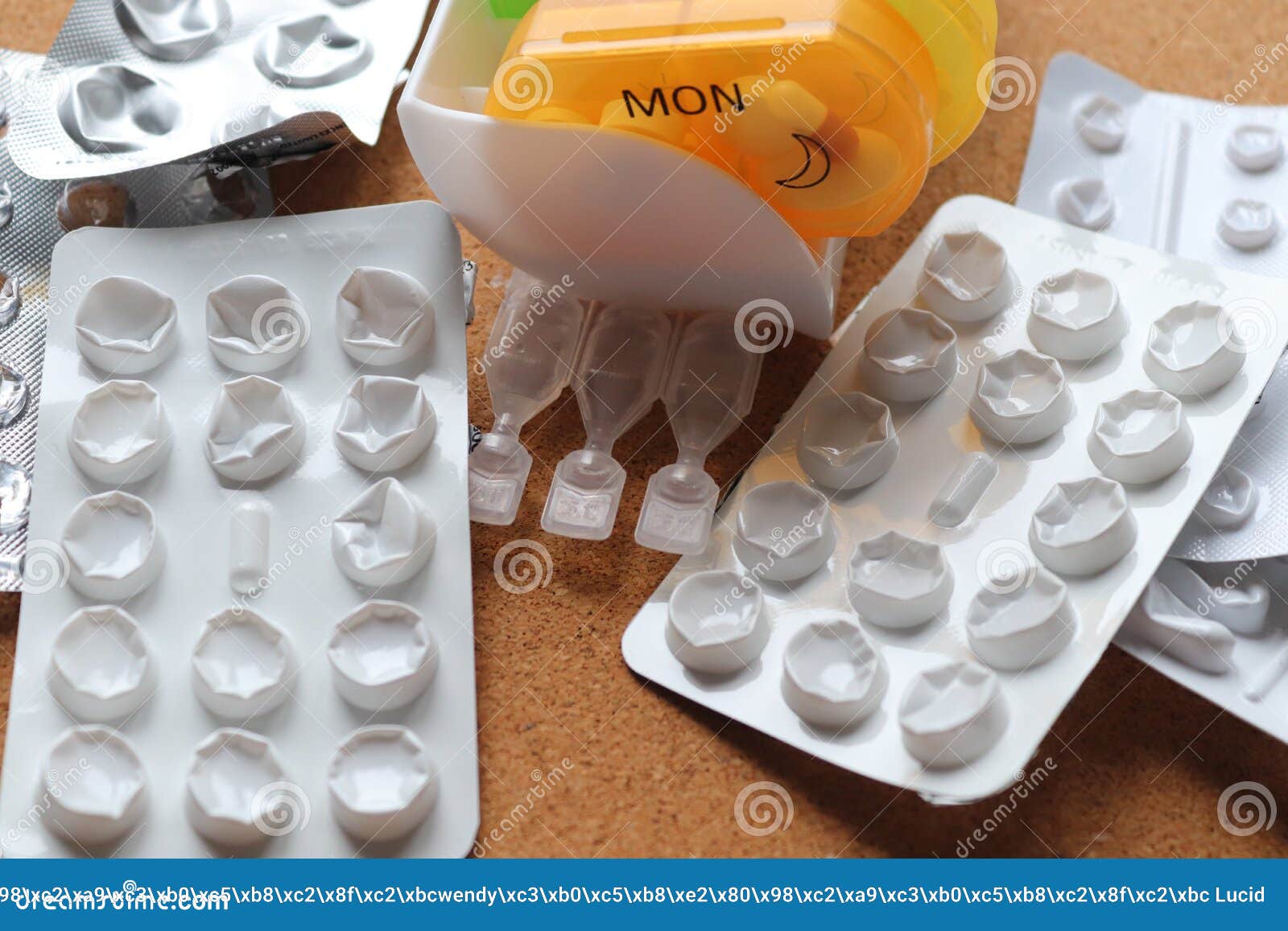 Medication for daily and Weekly Use in Labelled Boxes.chemist Doctors ...