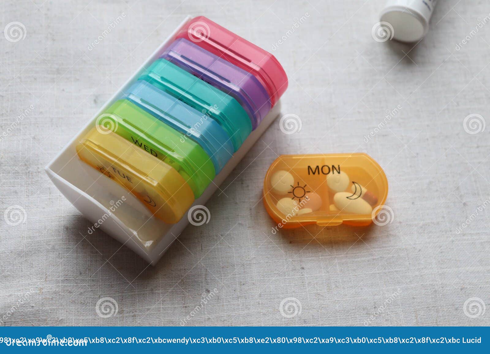Medication for daily and Weekly Use in Labelled Boxes.chemist Doctors ...