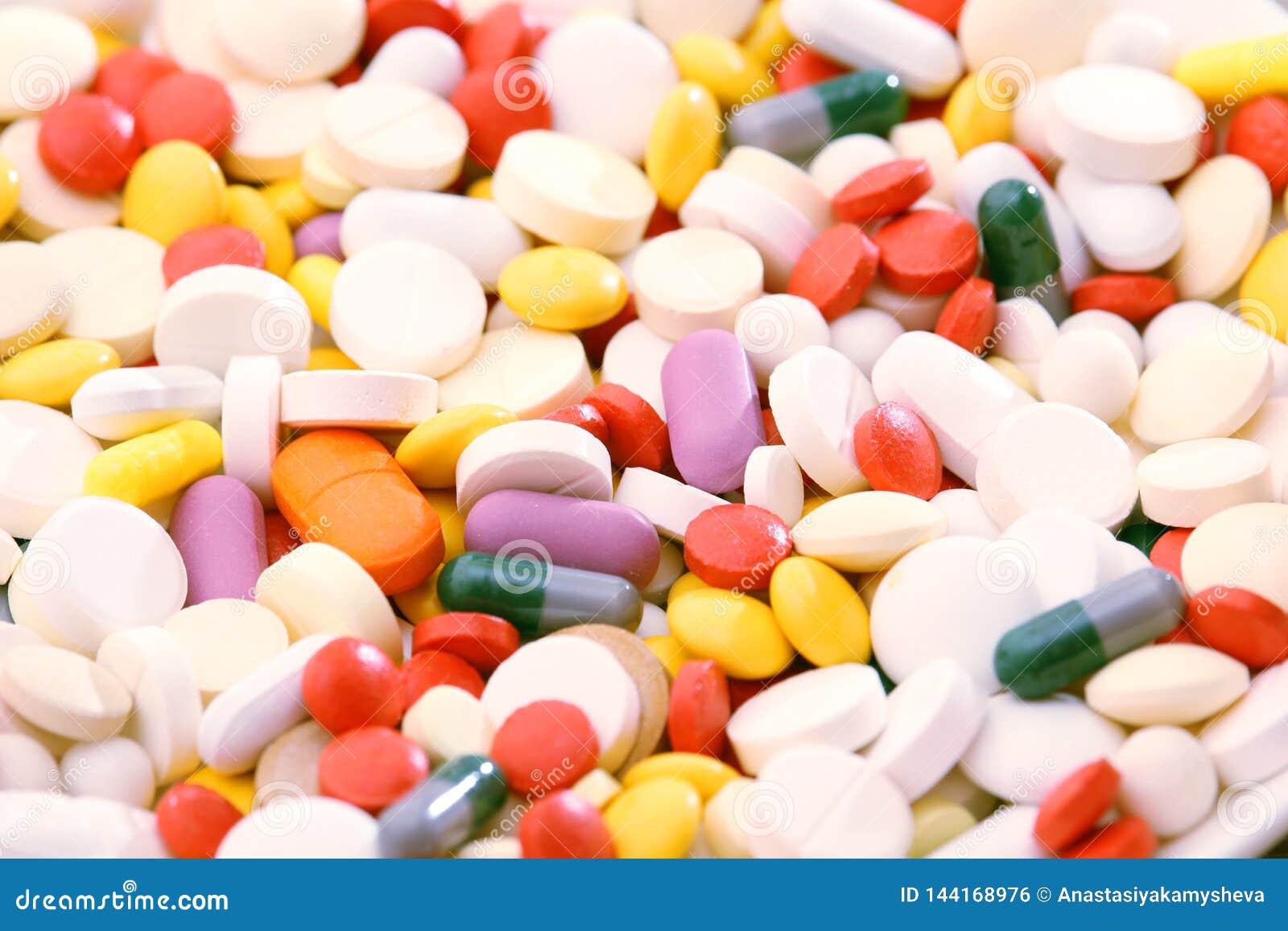 Medication With Different Types And Colours As Clock Face On White ...