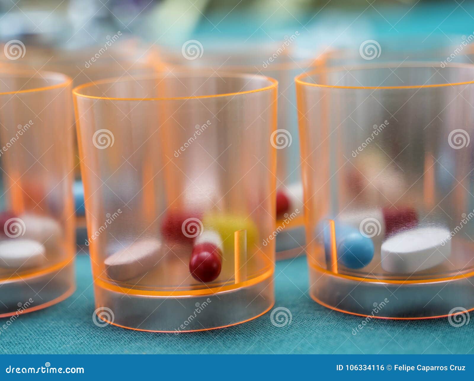 Daily Medication at a Hospital Table Stock Photo - Image of care ...