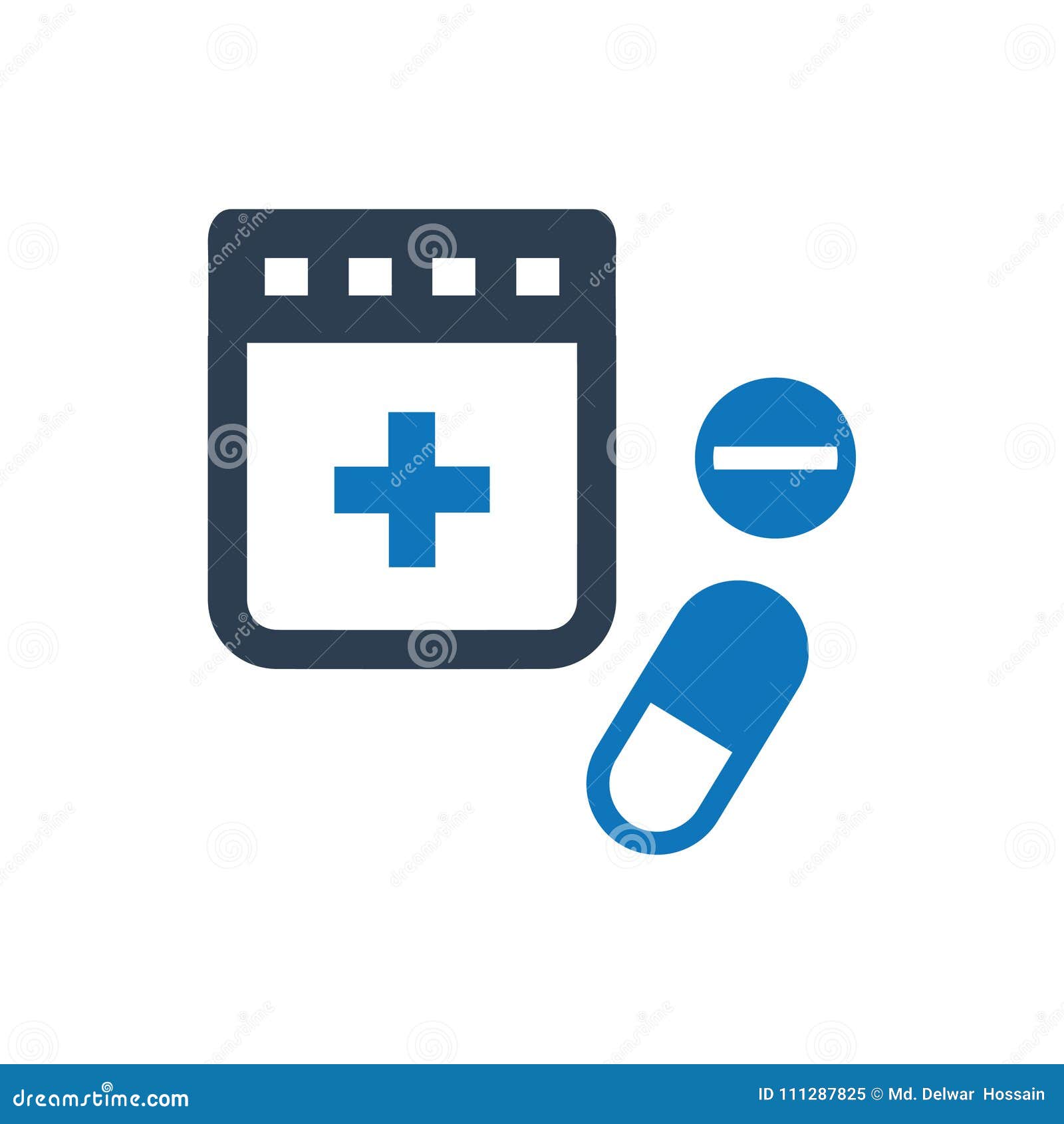 Medication Icon stock vector. Illustration of medicines - 111287825