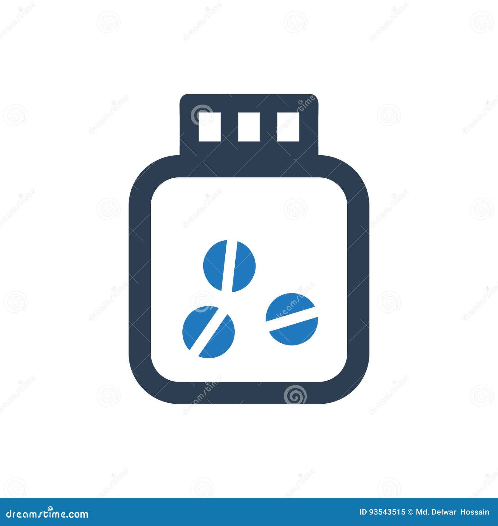 Medication Icon stock vector. Illustration of logo, sign - 93543515