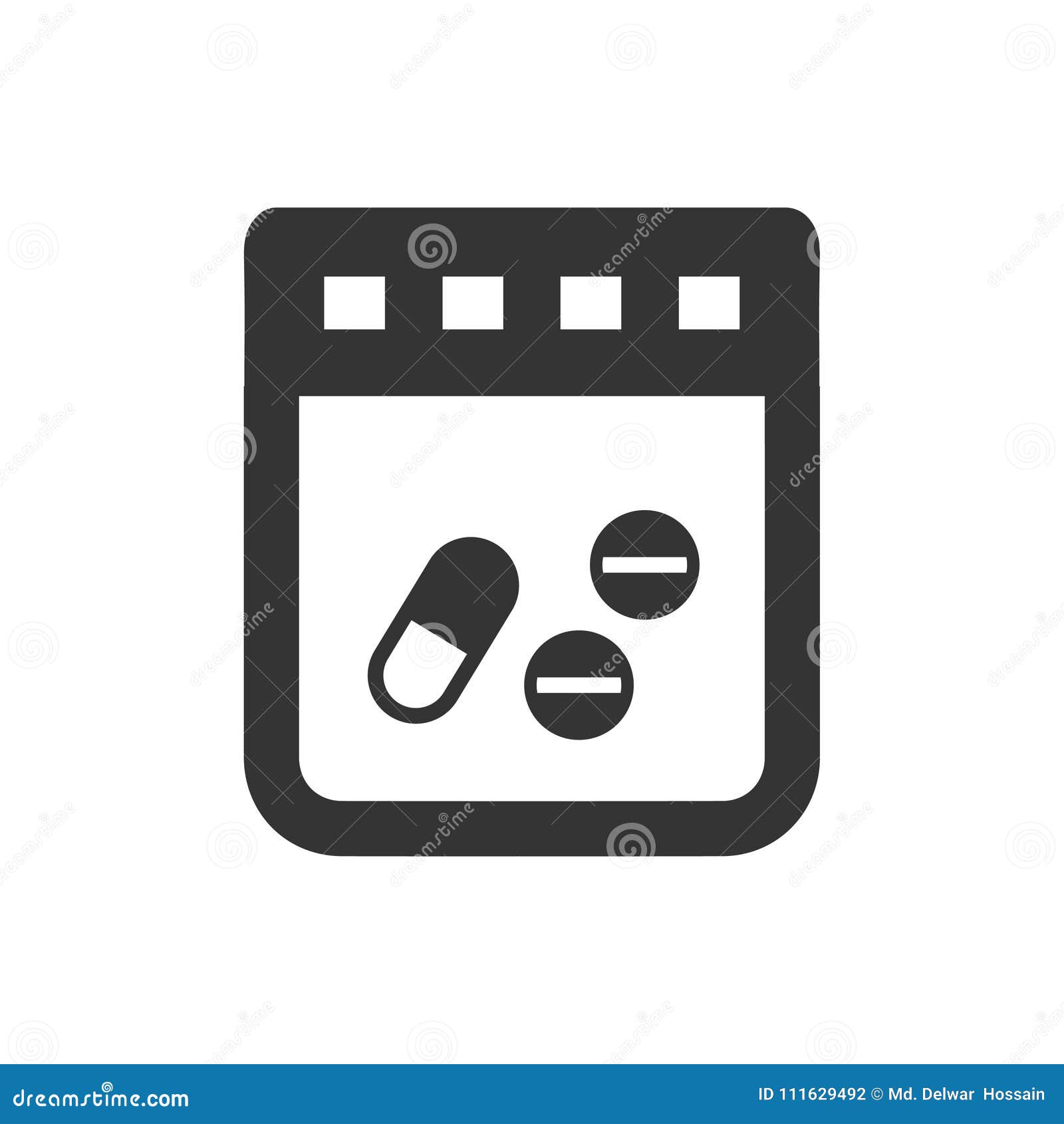Medication Icon stock vector. Illustration of pharmacy - 111629492