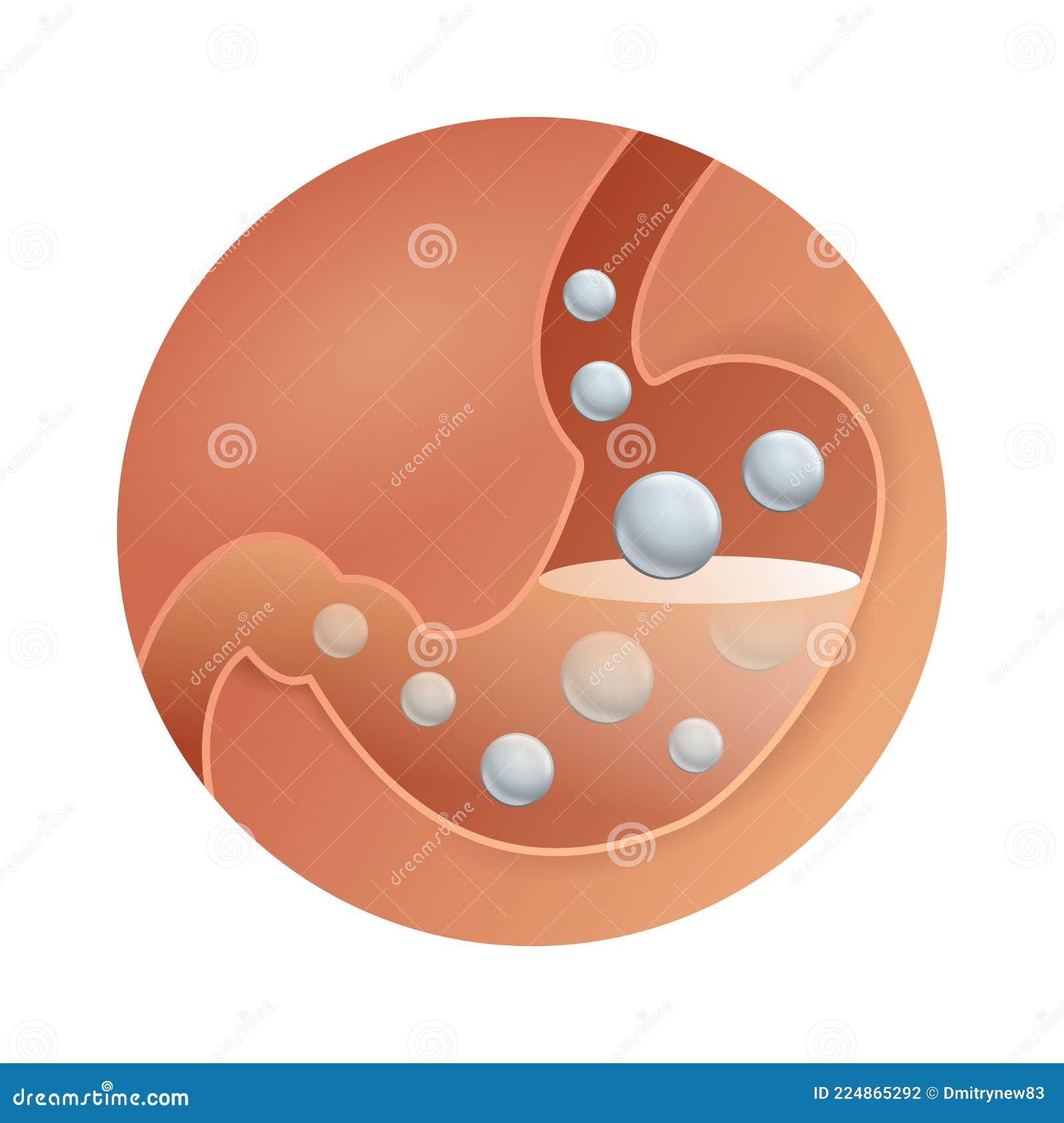Medication - Normalizing the Digestive System Icon Stock Vector ...