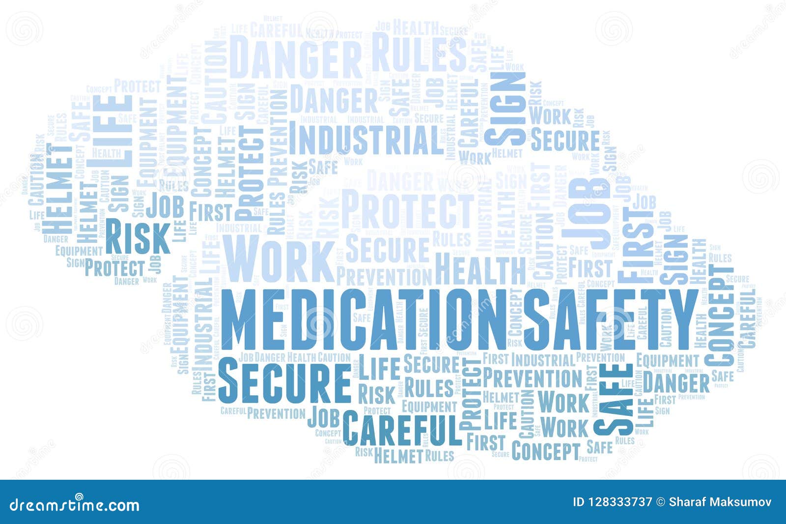 Medication Safety Word Cloud. Stock Illustration - Illustration of ...