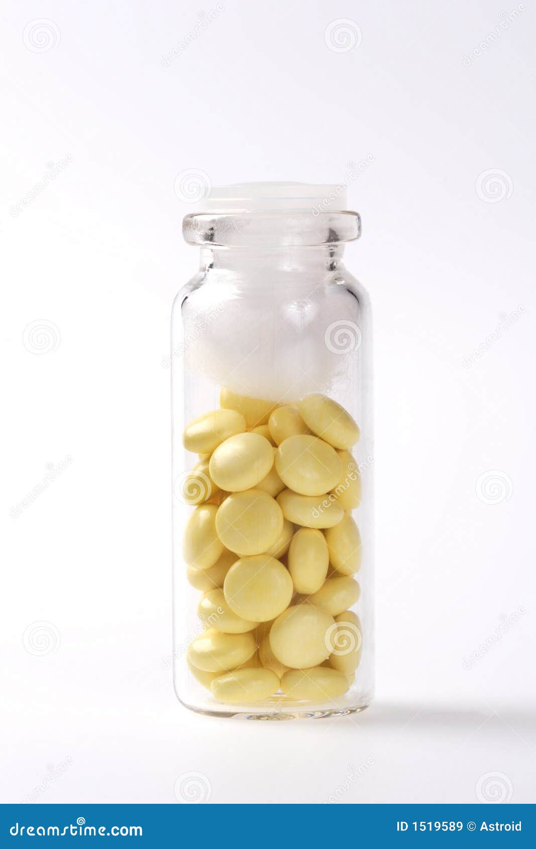 Medication, Yellow Tablet stock image. Image of treatment - 1519589