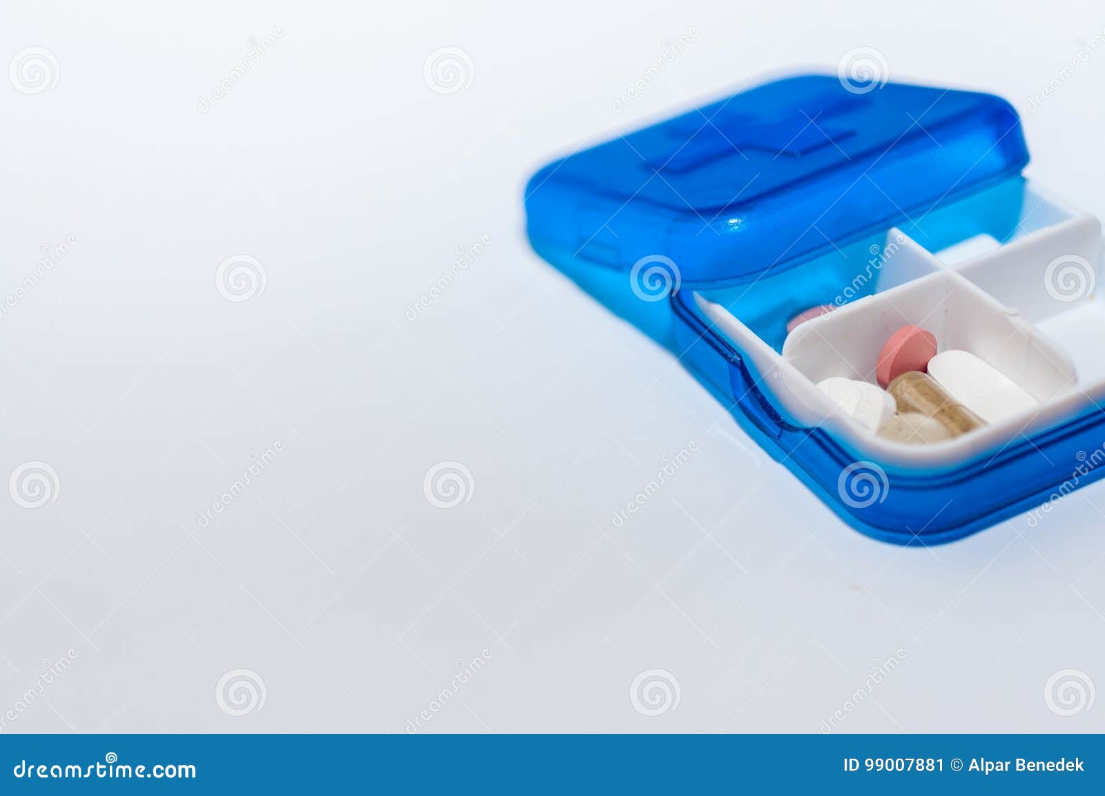 Daily medications. stock image. Image of dispenser, pharmaceutical ...