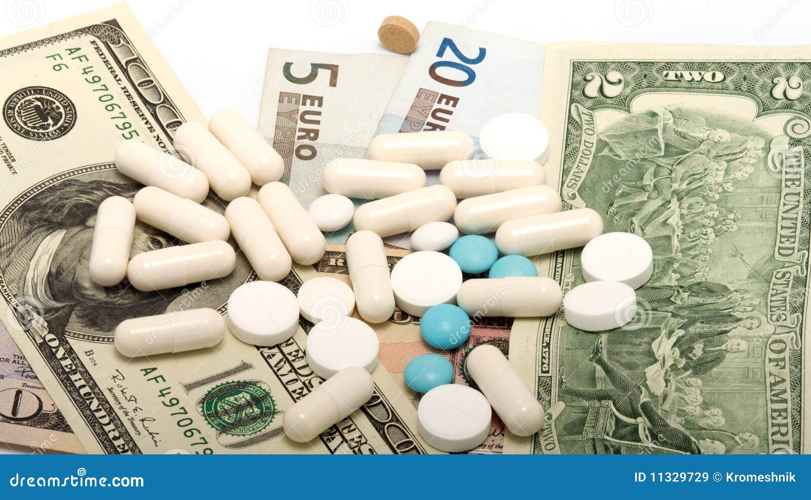 Medications and money. stock image. Image of health, funds - 11329729