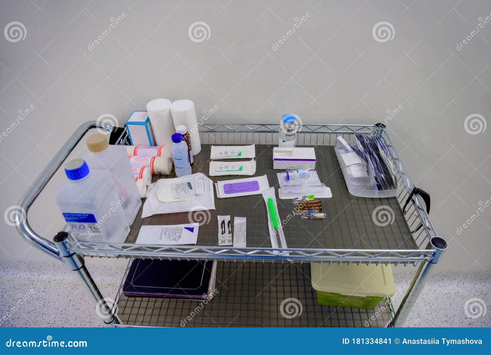 Medications Prepared for Surgery on the Operating Table Stock Image ...