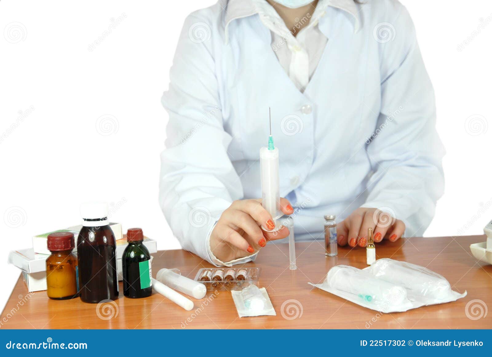 Medications on the table stock photo. Image of nurse - 22517302