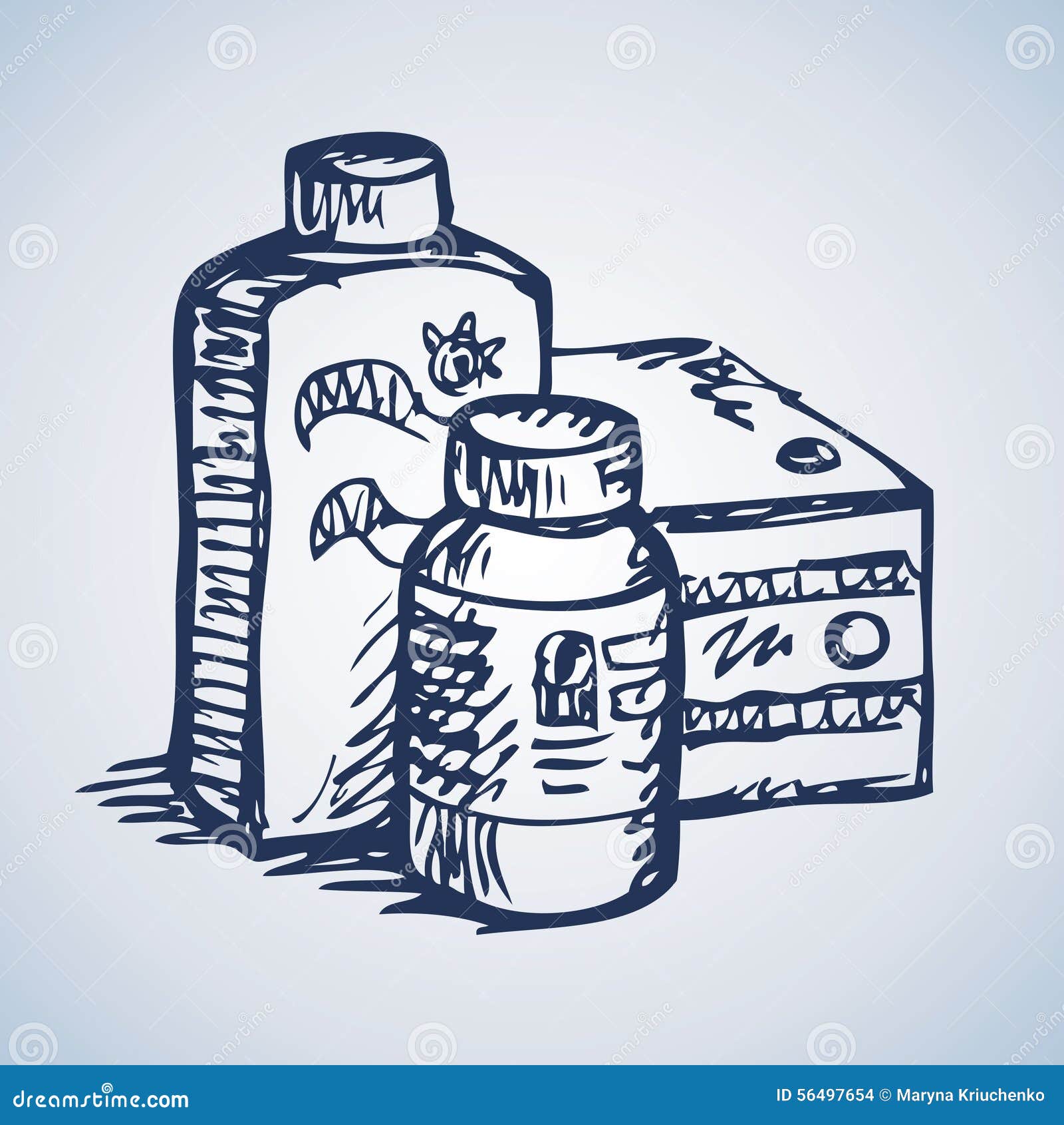 Medications. Vector Drawing Stock Vector - Illustration of illustration ...