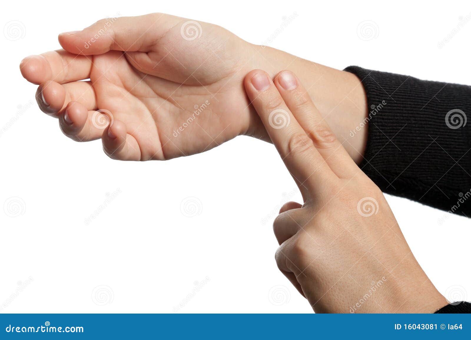 Medición del pulso imagen de archivo. Imagen de pulsador - 16043081