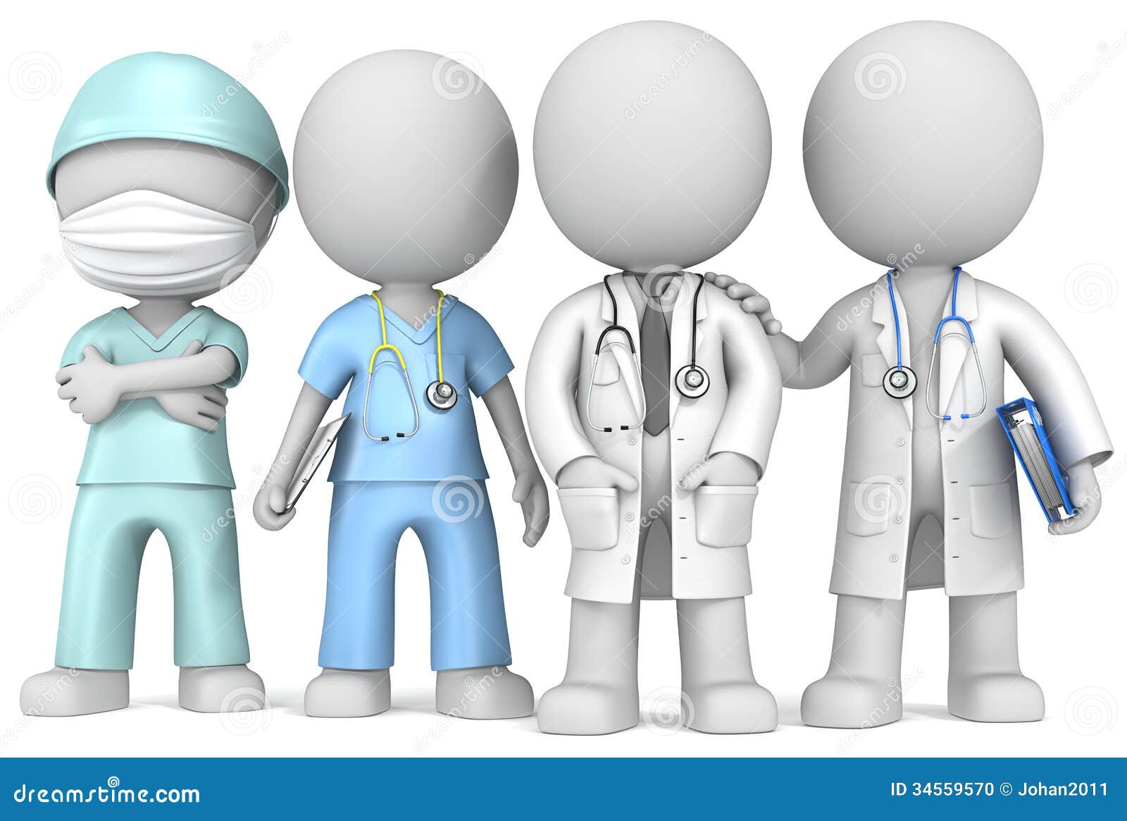 Medici ed infermiere. illustrazione di stock. Illustrazione di ...